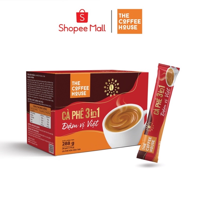 [Có Quà - HSD: 02.2024] Combo 3 Hộp Cà phê 3IN1 Đậm vị Việt The Coffee ...