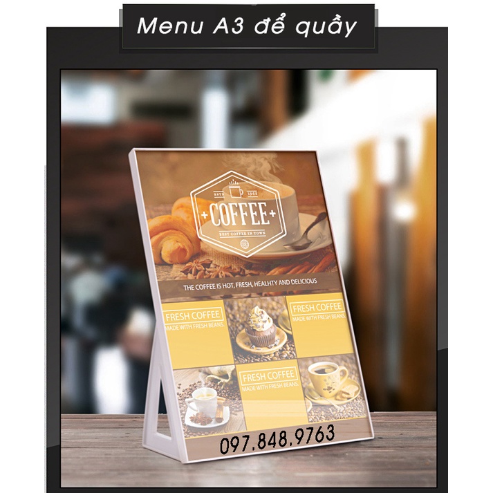 Khung Mica A3 Để Bàn 30x42cm, Khung Ảnh, Khung Tranh Mica Treo Tường A3 ...