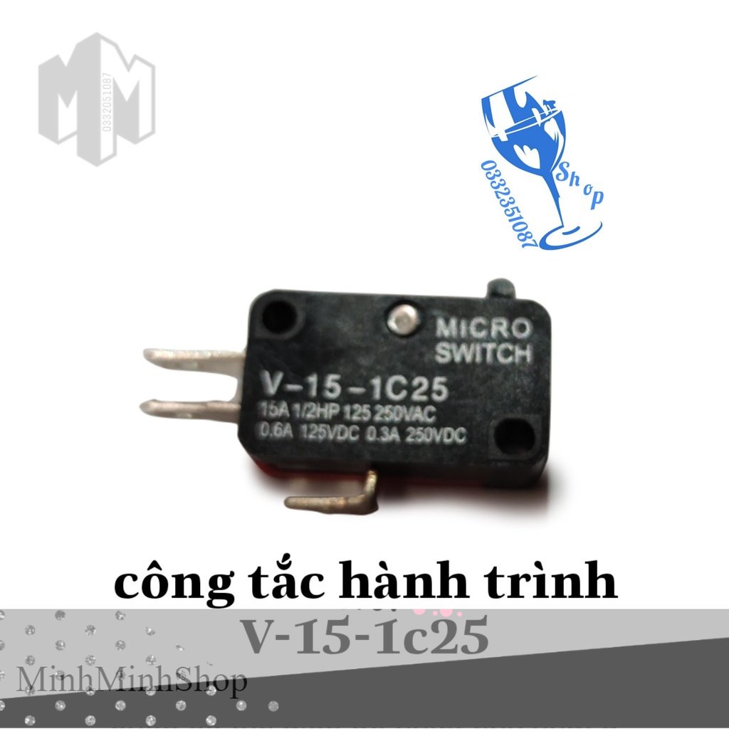 [FreeShip] [Ảnh thật] công tắc hành trình V-15-1c25 đỏ đen, công tắc micro switch ( 1 chiếc ...