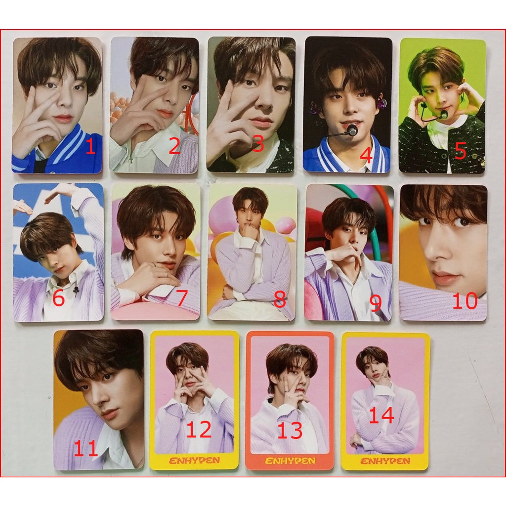 [DICON jake] thẻ ảnh photocard dicon Jake enhypen được chọn card chính ...