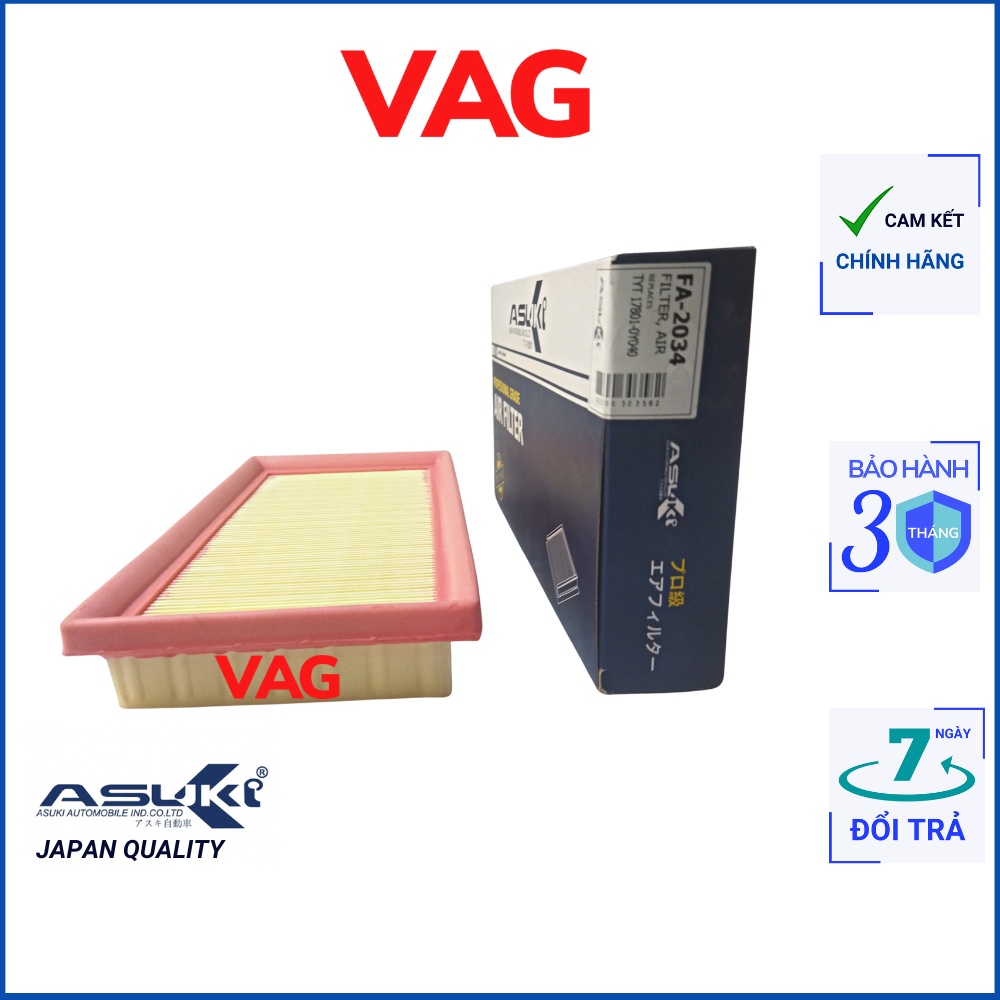 [ ASUKI JAPAN ] Lọc Gió Động Cơ Mitshubishi Atrage, Mirage, Toyota Rush ...