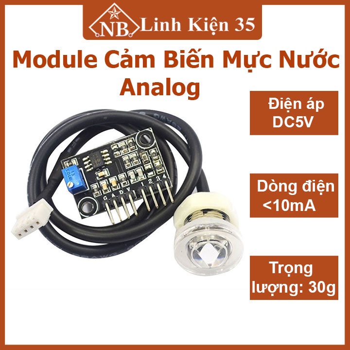 Module cảm biến mực nước Analog (kích thước 30x20mmx12mm) cực nhạy ...