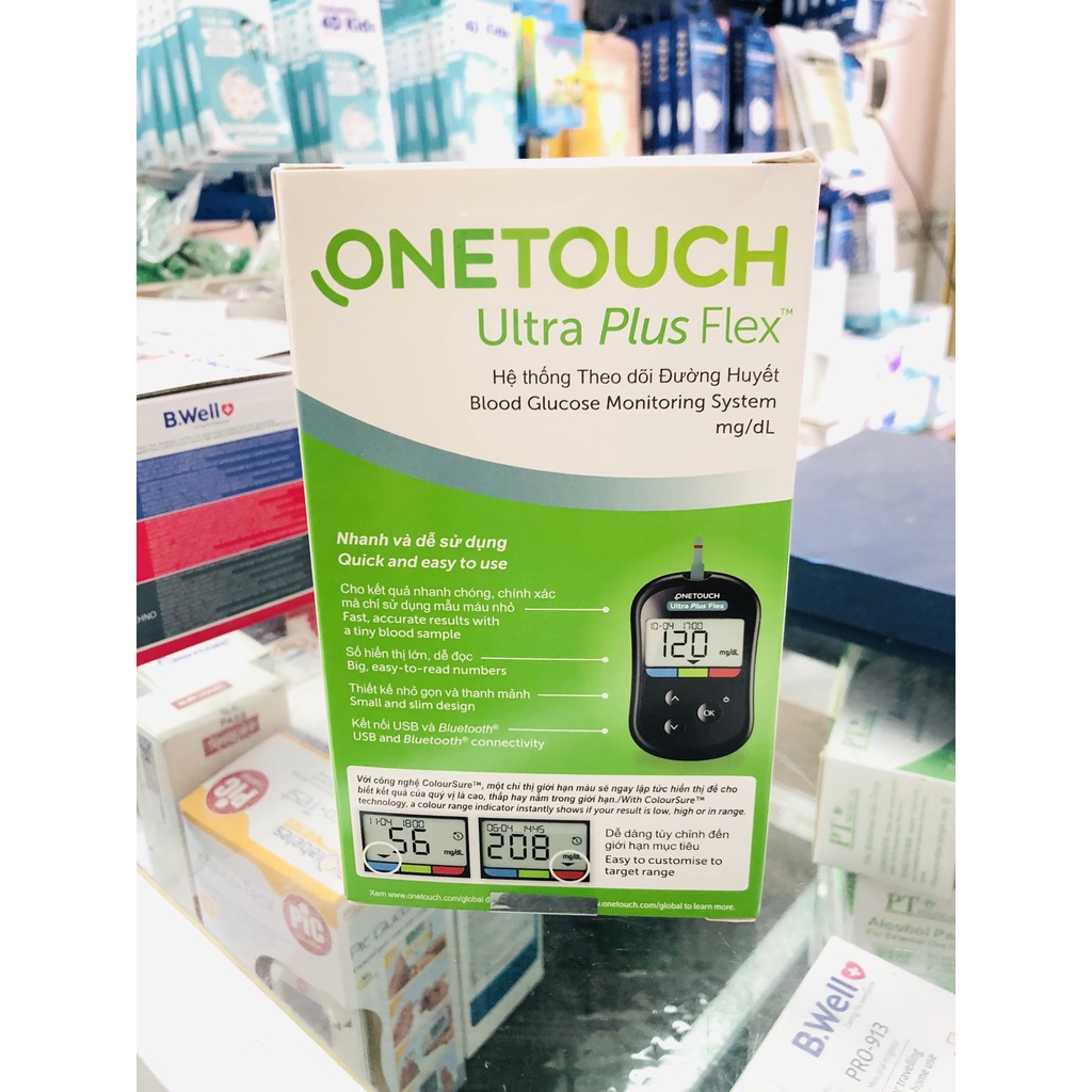 ( TẶNG 25 QUE THỬ) ONETOUCH ULTRA PLUS FLEX - Máy thử đường huyết chính ...