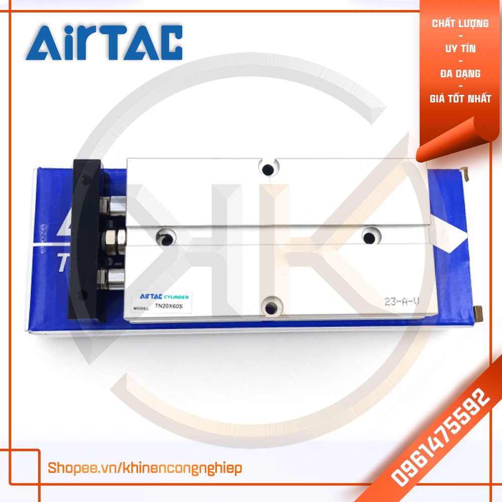 Xi Lanh Khí Nén Dẫn Hướng 2 Ty AirTAC TN20 x 10S,20S, 25S, 30S, 40S, 50S, 60S, 70S, 150S ...
