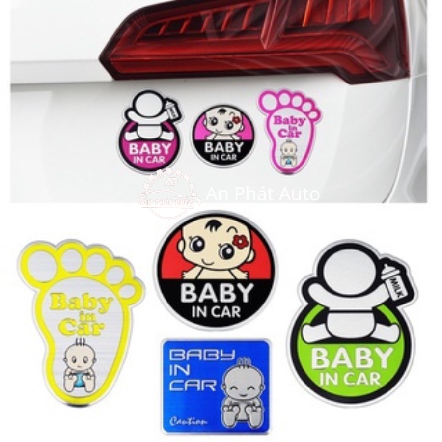 Tem Dán/ Decal Sticker Baby in Car/ Mama In Car Dán Ô Tô/ Xe Hơi Để ...