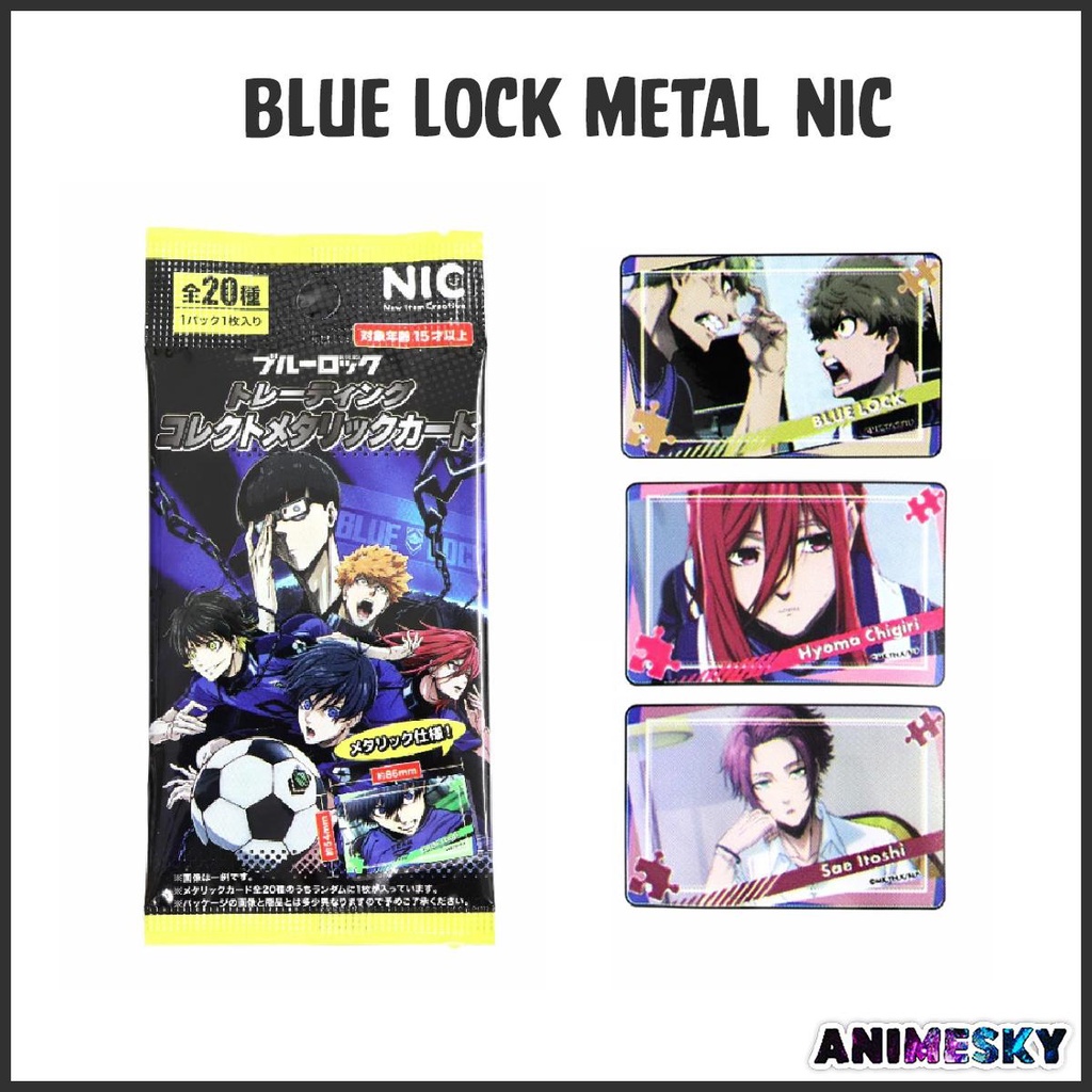 [Có sẵn] Pack thẻ nhân phẩm Blue Lock metal card NIC chính hãng ...