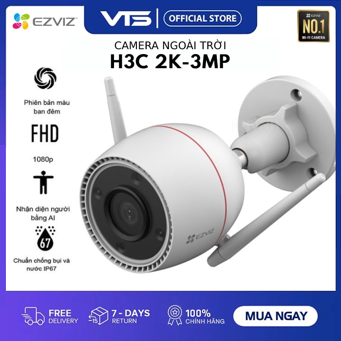 Camera IP Wifi EZVIZ H3C 3K 5MP, H3C 4MP 2K+, H3C 3MP 2K, Full Color ...