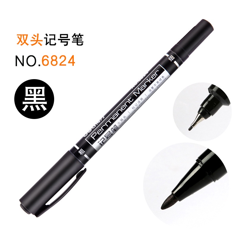 [HCM] Bút lông dầu kim 2 đầu Deli 6824- Deli 6881 (1 đầu) | Shopee Việt Nam