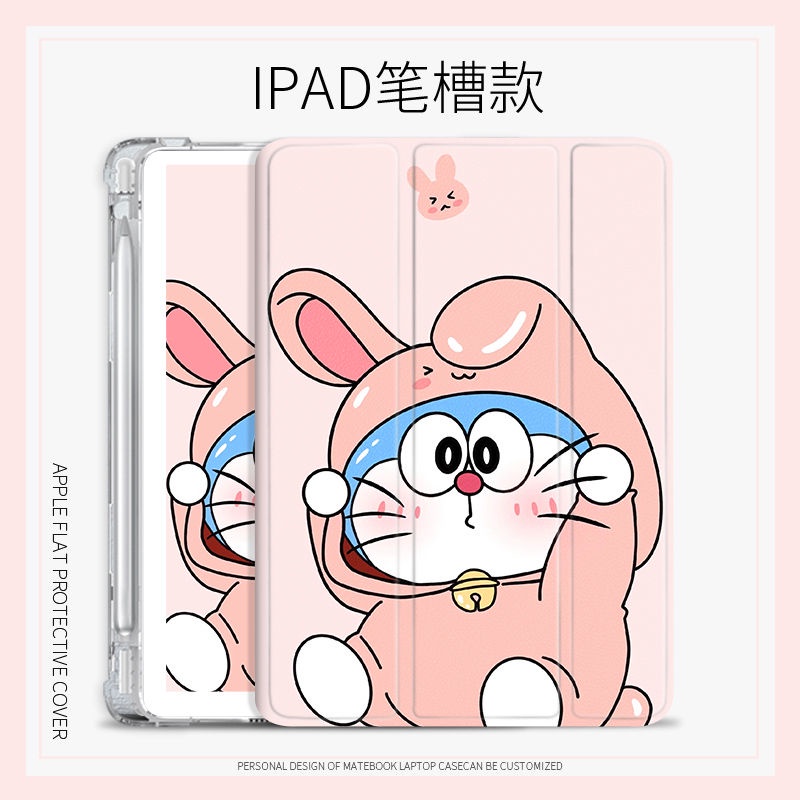 Bao Da Máy Tính Bảng Hình Thỏ Doraemon Cho iPad mini 4 / 5 / 6 air 1 ...