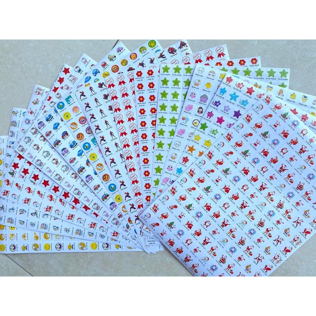 Sticker khen thưởng học sinh - Giáo cụ dạy học | Shopee Việt Nam