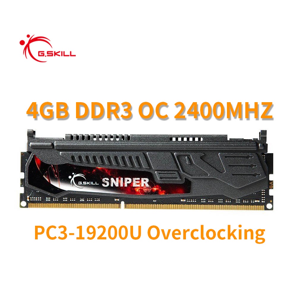 Bộ Nhớ RAM G.SKILL Sniper 4GB DDR3 OC 2400MHz PC3-19200U 240Pin Cho Máy ...