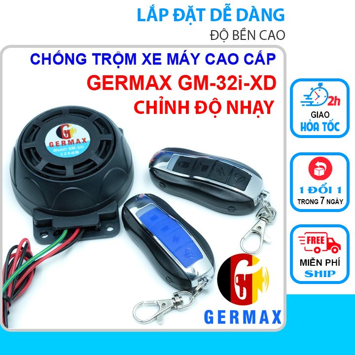 Chống Trộm Xe Máy Cao Cấp Germax GM-32i-XD, Tự Lắp Đặt Dễ Dàng-Chống ...