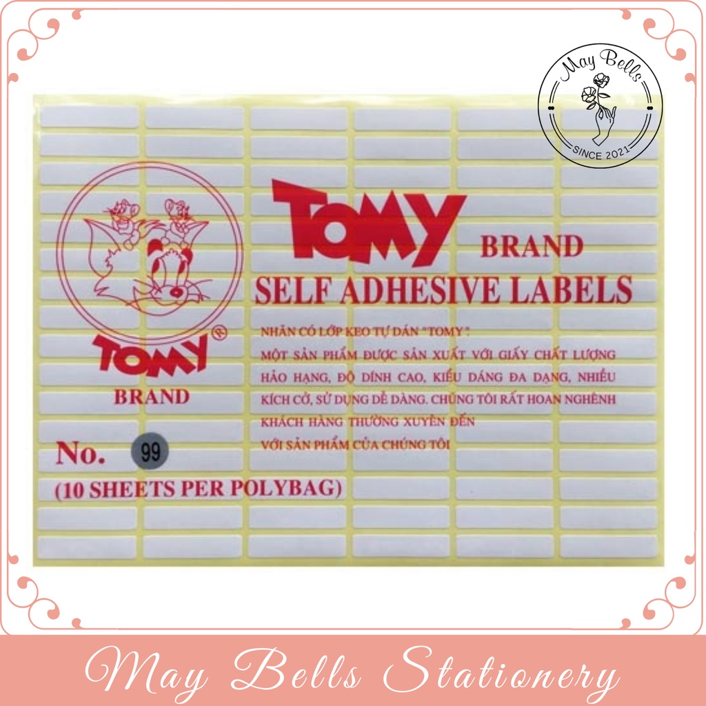 Xấp 10 Tờ Giấy Decal A5 Tomy (Mã 99-124), Decan Nhãn Dán In Tem Sản ...