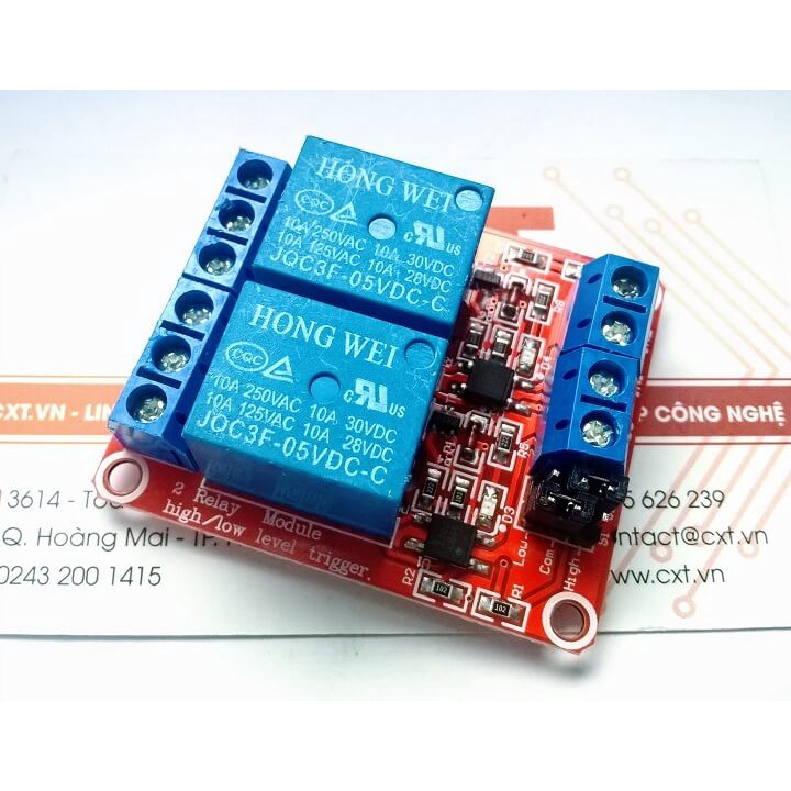 Module 2 Relay 5V Với Opto Cách Ly Kích H/L | Shopee Việt Nam