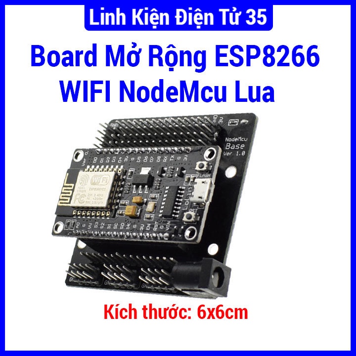 Linh kiện board mở rộng ESP8266 WIFI NodeMcu Lua kích thước 6x6cm điện áp 5V | Shopee Việt Nam
