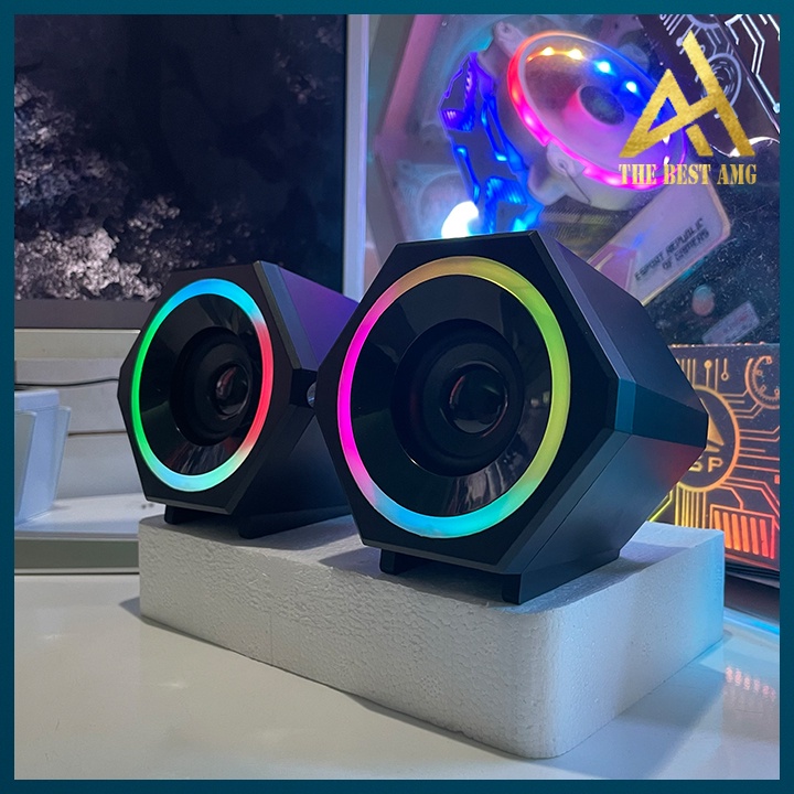 Loa Máy Tính Để Bàn Có Dây LED RGB 2.0 Kisonli L6060 - Loa Vi Tính ...