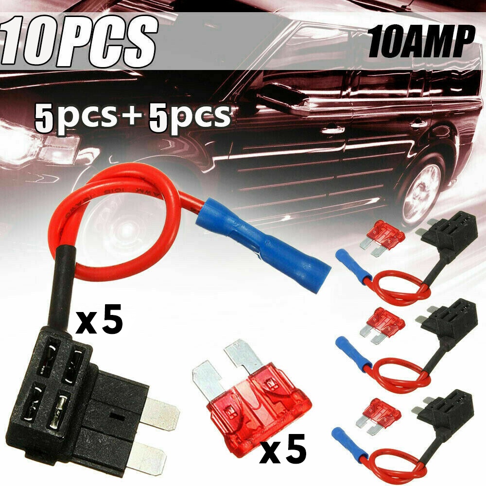5sets Add A Circuit Fuse TAP Adapter Standard ATO ATC Car/Auto Blade ...