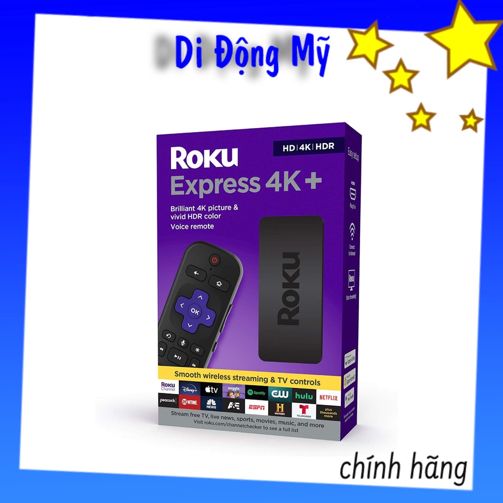 Roku Express 4K+ / 4k - Thiết bị phát truyền hình Roku Streaming ...