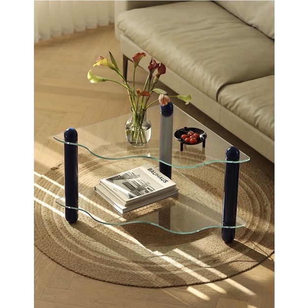 Bàn trà Wave Layer Table 3 màu phong cách Rustic | Shopee Việt Nam