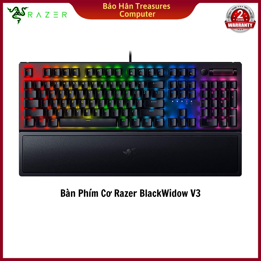 Bàn phím cơ Razer BlackWidow V3 RGB Razer Green/Razer Yellow Switch ...