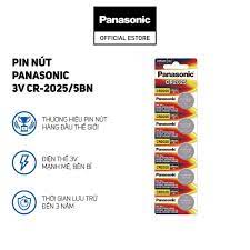 Vỉ 5 viên Pin CR-2025 3V Panasonic Lithium Battery | Shopee Việt Nam