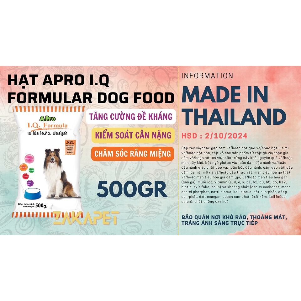 Thức ăn chó Apro Dog 500g | Shopee Việt Nam