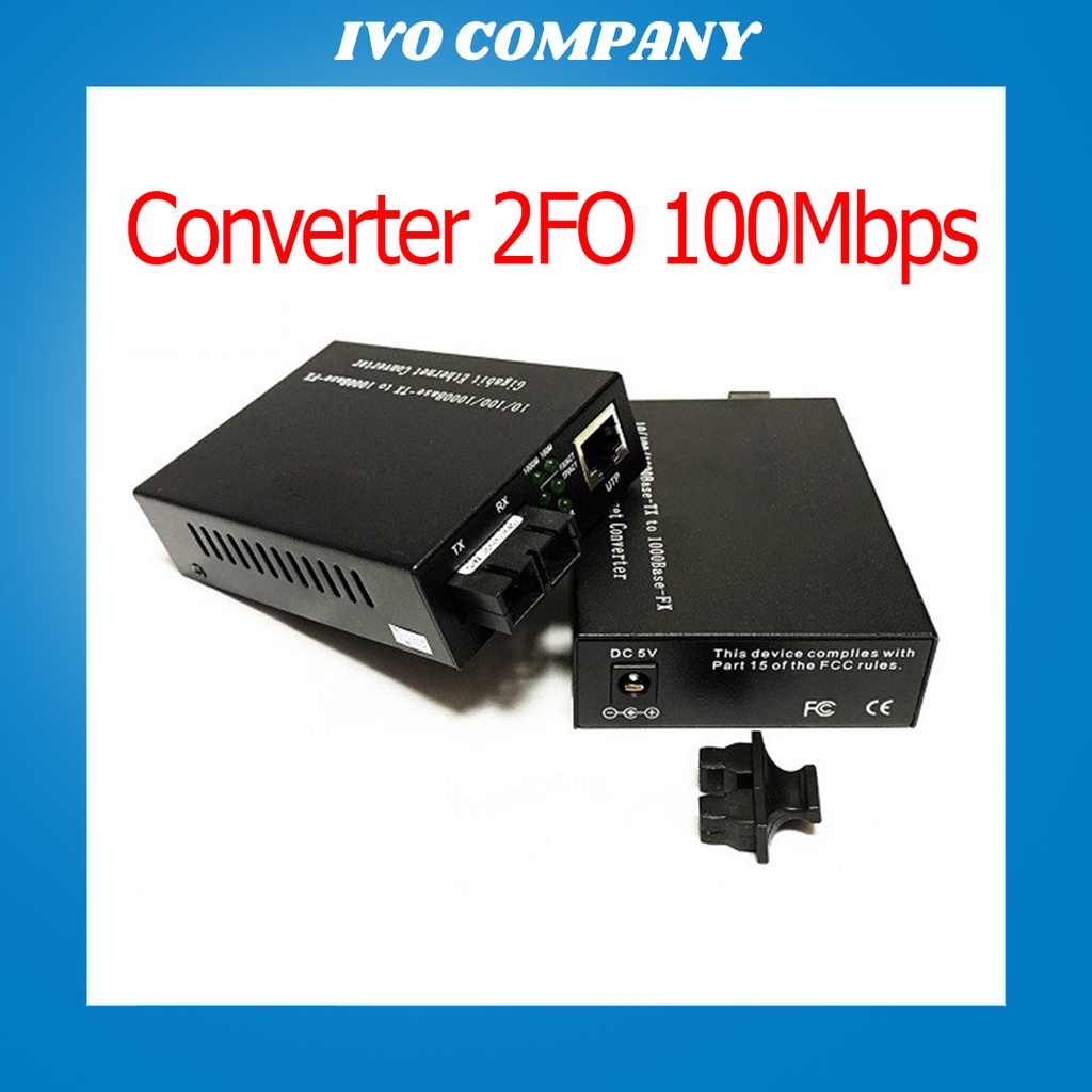 (THANH LÝ) Thiết Bị Chuyển Đổi Quang Điện Converter 2FO 1 Quang 1 LAN ...