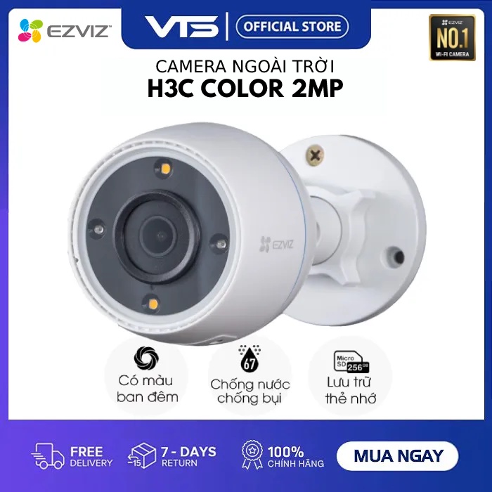 [FREESHIP] Camera IP Wifi EZVIZ H3C 2MP COLOR FULL HD - Có Màu Ban Đêm ...