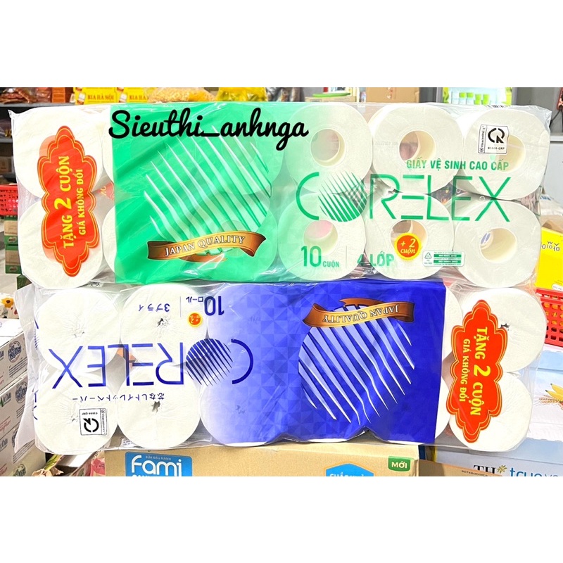 Giấy Vệ Sinh Corelex Bịch 12 Cuộn | Shopee Việt Nam