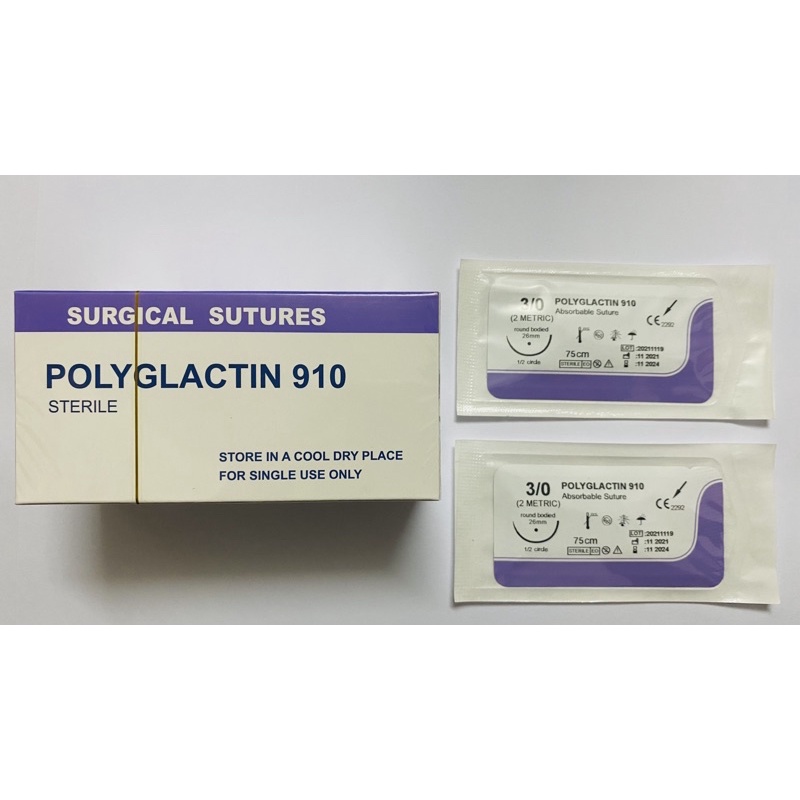 Chỉ phẫu thuật Polyglactin 910, Chỉ tiêu, Chỉ tím, Chỉ Vicryl (nguyên ...