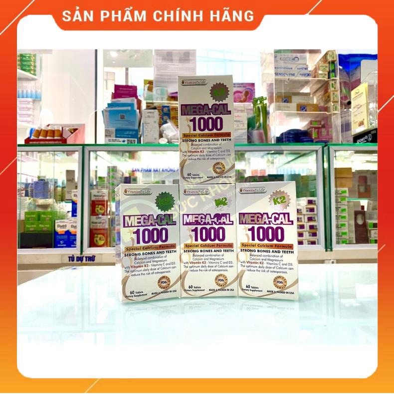 Mega Cal 1000 - Viên Uống Bổ Sung Canxi, Vitamin Cần Thiết, Giúp Xương ...