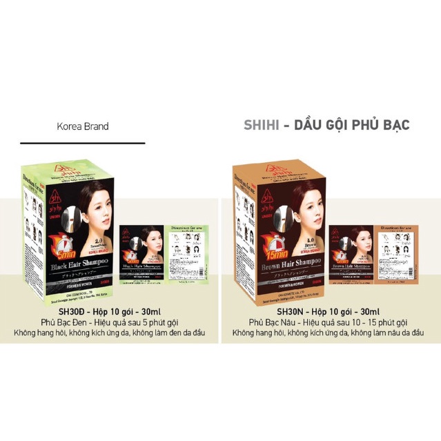 01 GÓI DẦU GỘI ĐẦU PHỦ BẠC SHIHI HÀN QUỐC 30ML ( CHÍNH HÃNG ) | Shopee ...