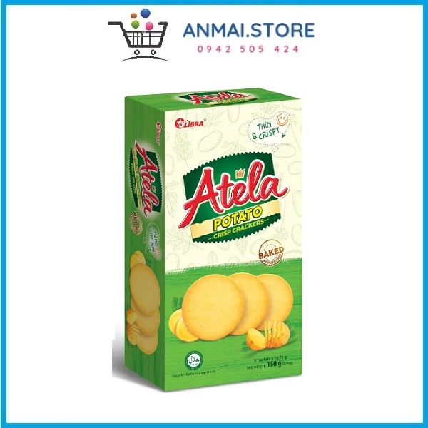 Bánh Atela Cracker khoai tây giòn 150g | Shopee Việt Nam
