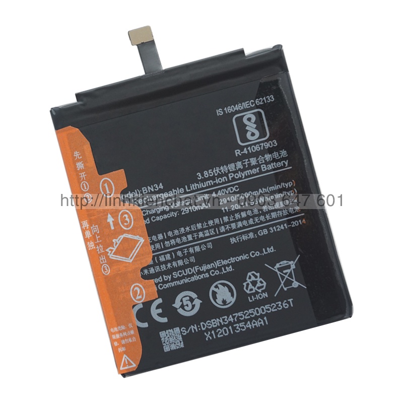 Pin Xiaomi Redmi 5A MCG3B BN34 3000mAh Zin - Hàng nhập Khẩu | Shopee ...