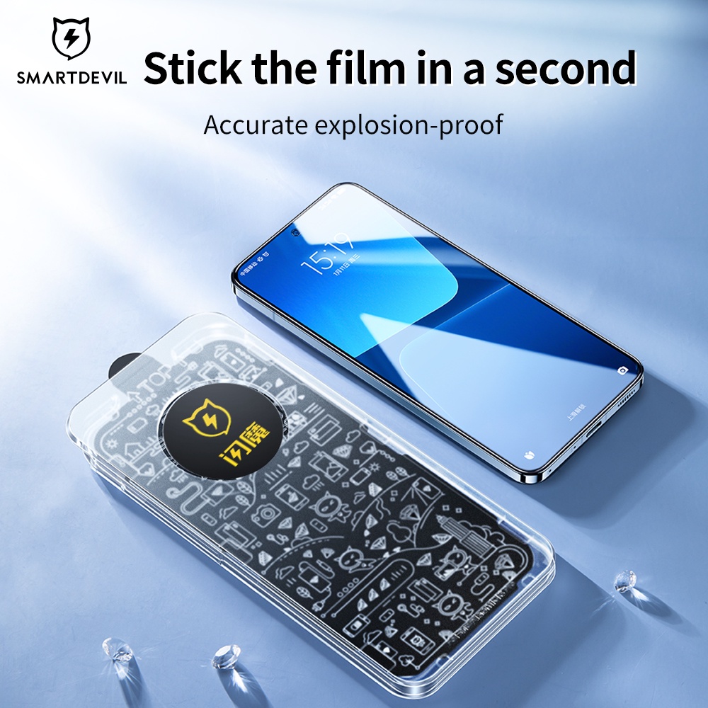 SmartDevil Kính cường lực bảo vệ màn hình điện thoại SMARTDEVIL HD chống bám dấu vân tay thích ...
