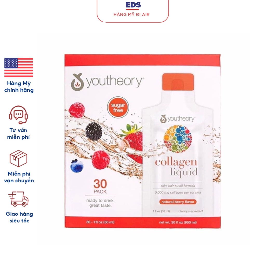 Collagen nước không đường 6/2025 Collagen Youtheory Collagen Liquid ...