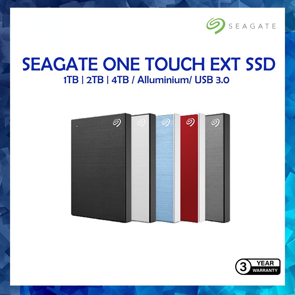 Ổ Cứng Ngoài Di Động Seagate ONE TOUCH USB3.0 HDD (1TB / 2TB / 500GB) | Shopee Việt Nam