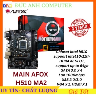 Bo Mạch Chủ Mainboard AFOX H510 | H110 | H81 | H61 MA2 chính hãng mới ...