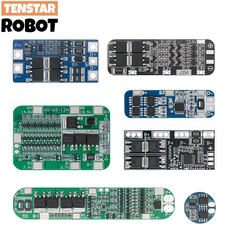 Bảng Mạch Bảo Vệ Pin Lithium 18650 PCB BMS 5A 10A 15A 20A 30A 2S / 3S ...