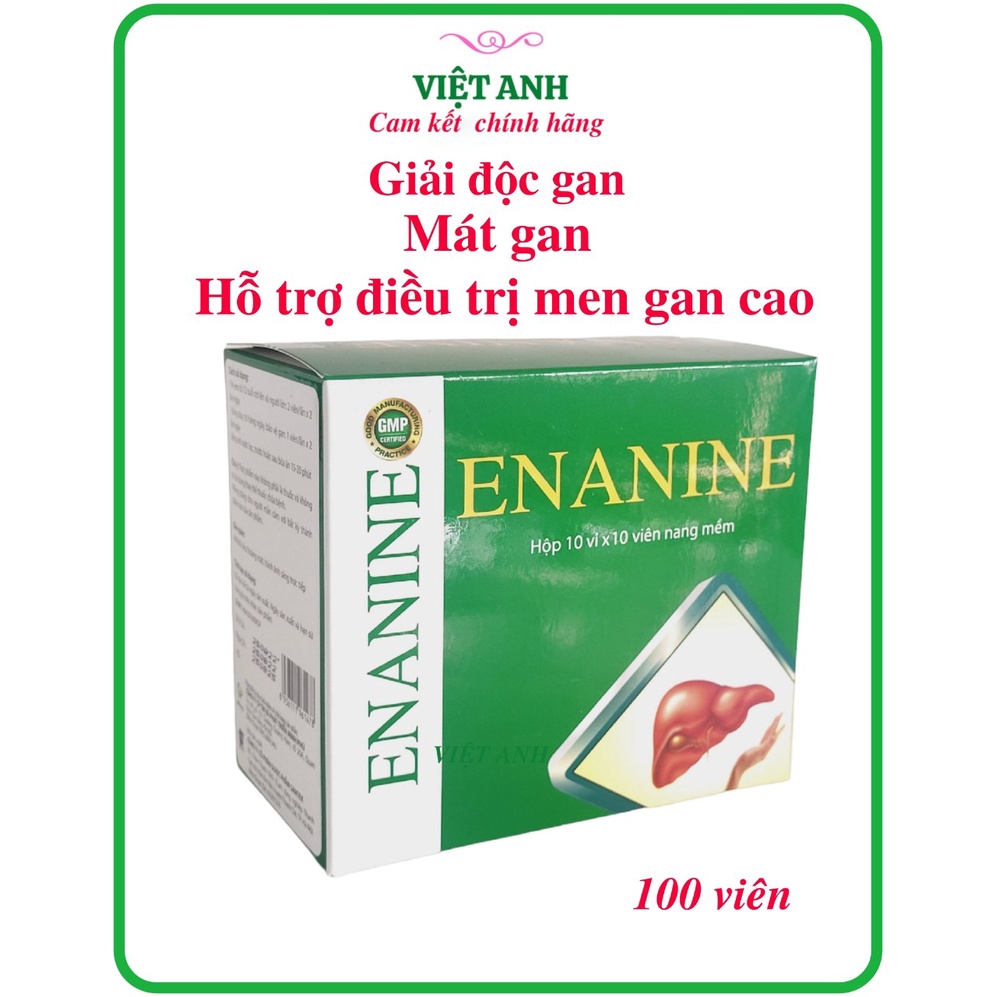 viên uống bổ gan giải độc gan enanine giảm men gan cao xơ gan uống ...