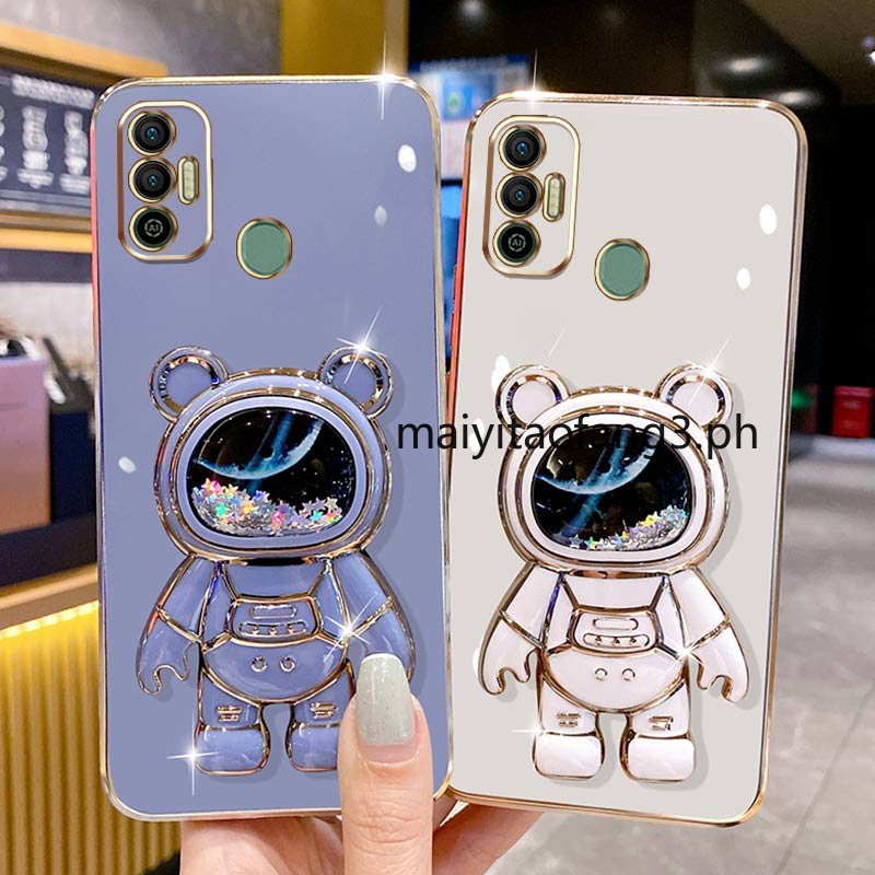 Ốp Điện Thoại Silicon Chống Sốc Có Giá Đỡ Hình Gấu 6D Cho infinix Tecno ...