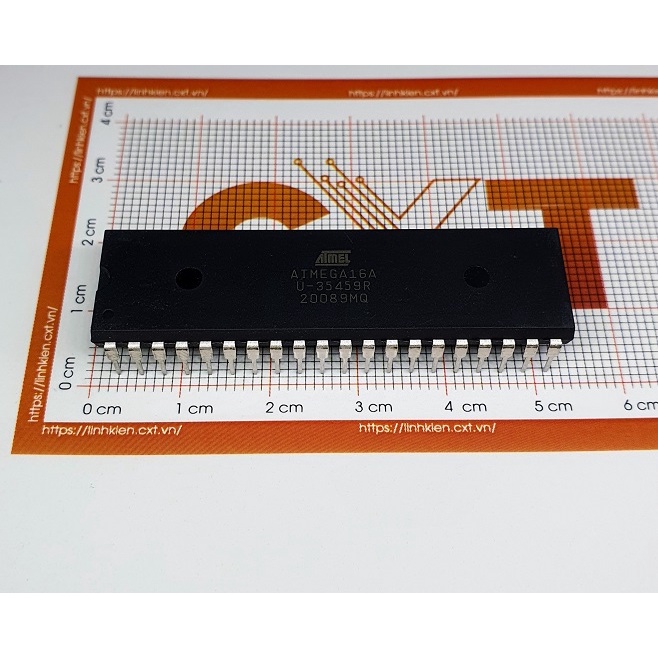 Atmega16a Pu Ic Mcu 8bit 16kb Flash 40dip Shopee Việt Nam