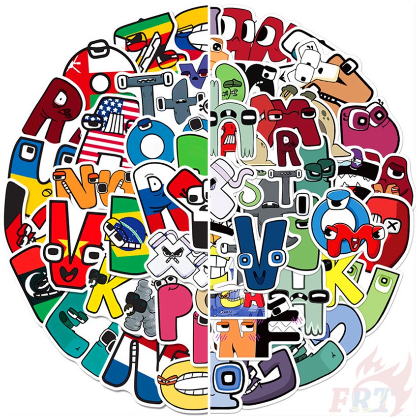 Bộ 100 Cái Bảng Chữ Cái Lore Series A Stickers Sticker Dán Tường Chống ...