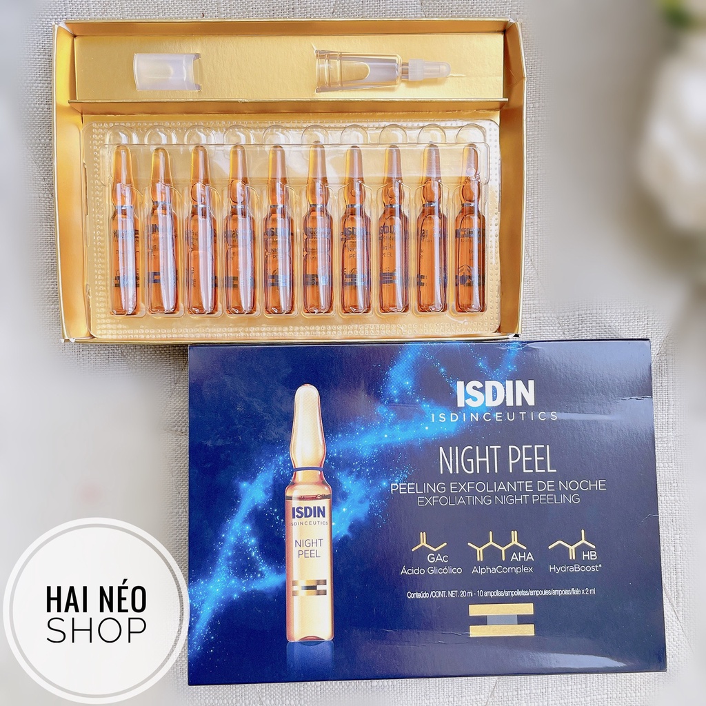 [DATE 48H SAU KHI MỞ NẮP] Set peel da tái tạo ISDIN Isdinceutics Night ...