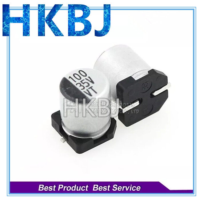 10 Chiếc Tụ Điện Phân 35V100UF 6.3 * 7.7 Mm SMD Nhôm Điện Phân Tụ 100uf 35v | Shopee Việt Nam