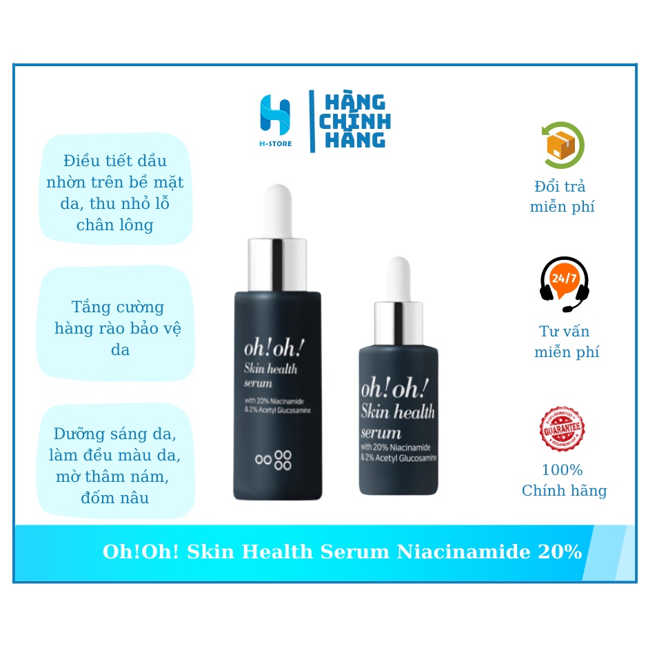 Serum Niacinamide oh!oh! Skin Health Dưỡng Sáng Da & Se Khít Lỗ Chân ...
