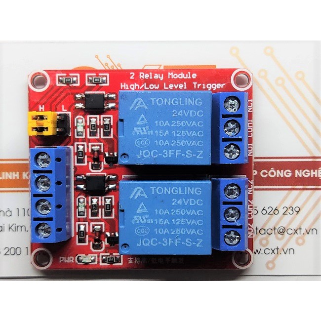 Module 2 Relay 24V Với Opto Cách Ly Kích H/L | Shopee Việt Nam