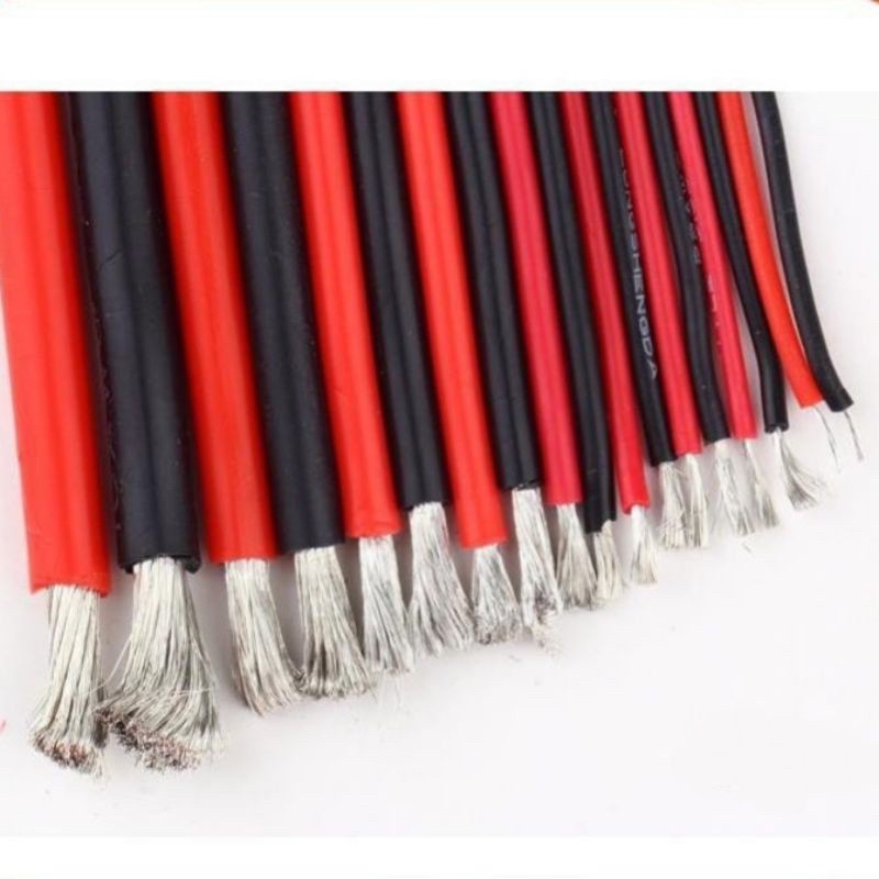 Dây AWG silicon siêu mềm, dẫn điện tốt 4AWG, 6AWG, 8AWG, 10AWG, 12AWG, 14AWG | Shopee Việt Nam