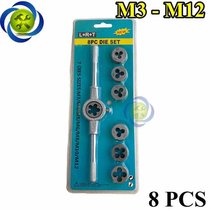 Bộ taro ren ngoài 8 chi tiết L+R+T (bàn ren M3-M12) | Shopee Việt Nam