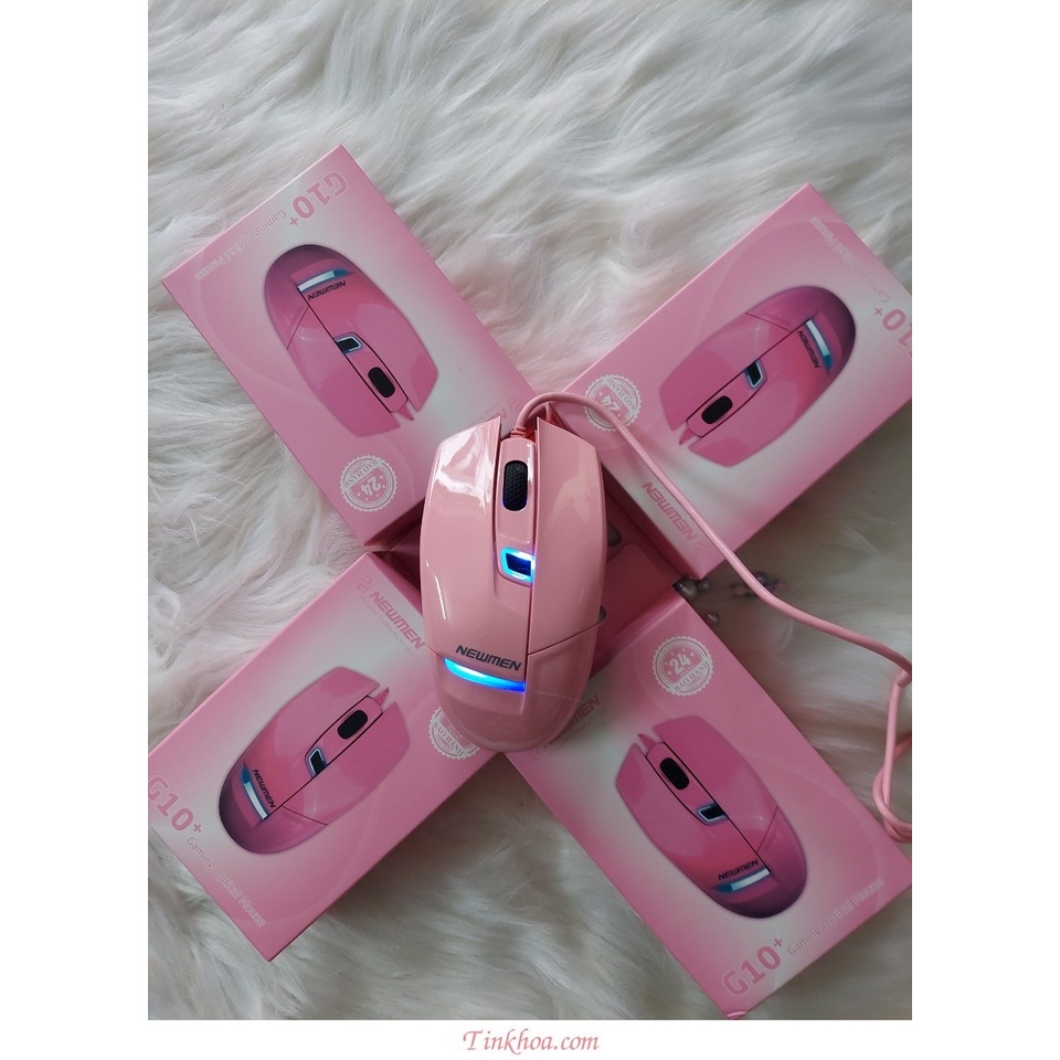 Chuột máy tính có dây Newmen G10+ màu Hồng. | Shopee Việt Nam